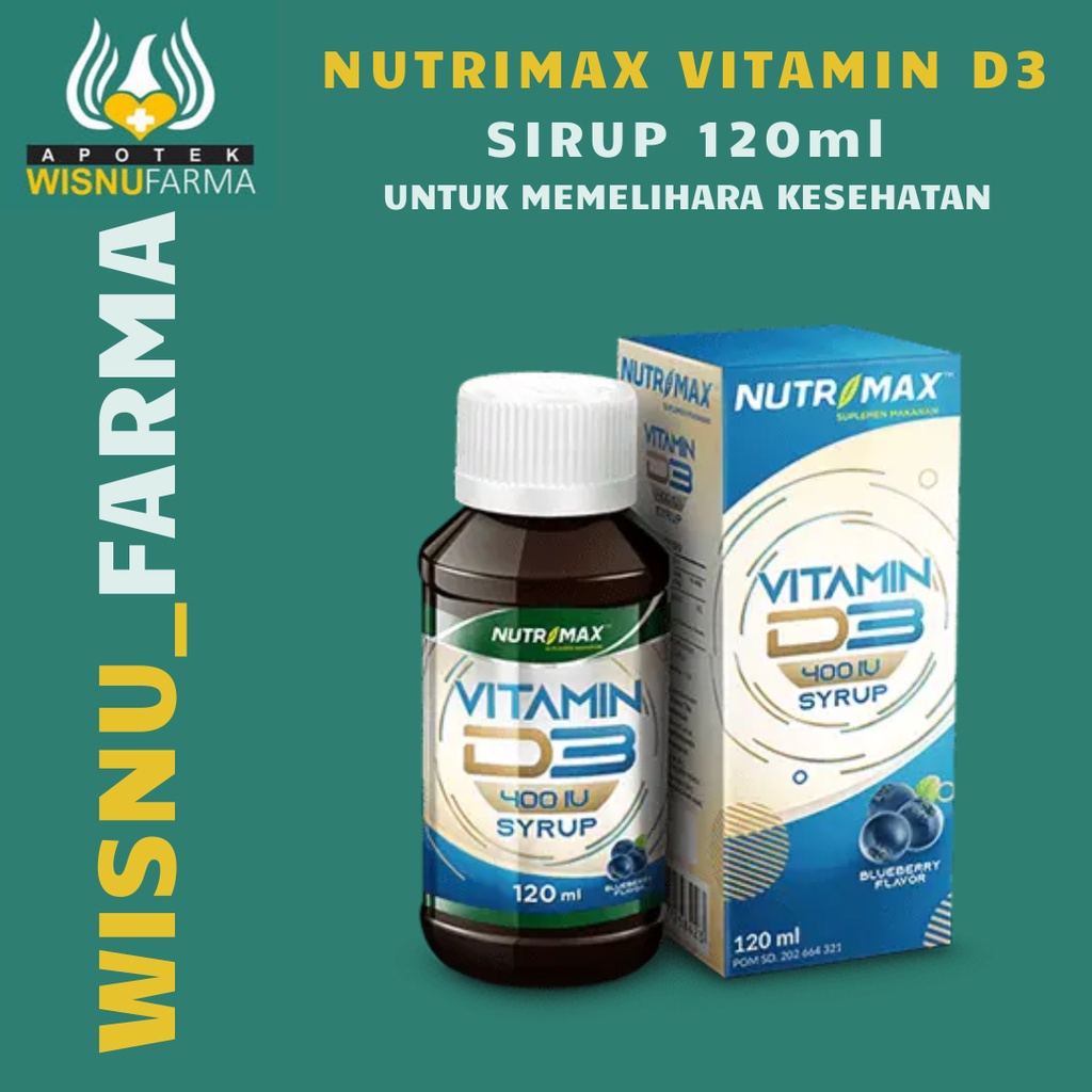 Jual NUTRIMAX VITAMIN D3 SIRUP 120ml UNTUK MEMELIHARA KESEHATAN ...