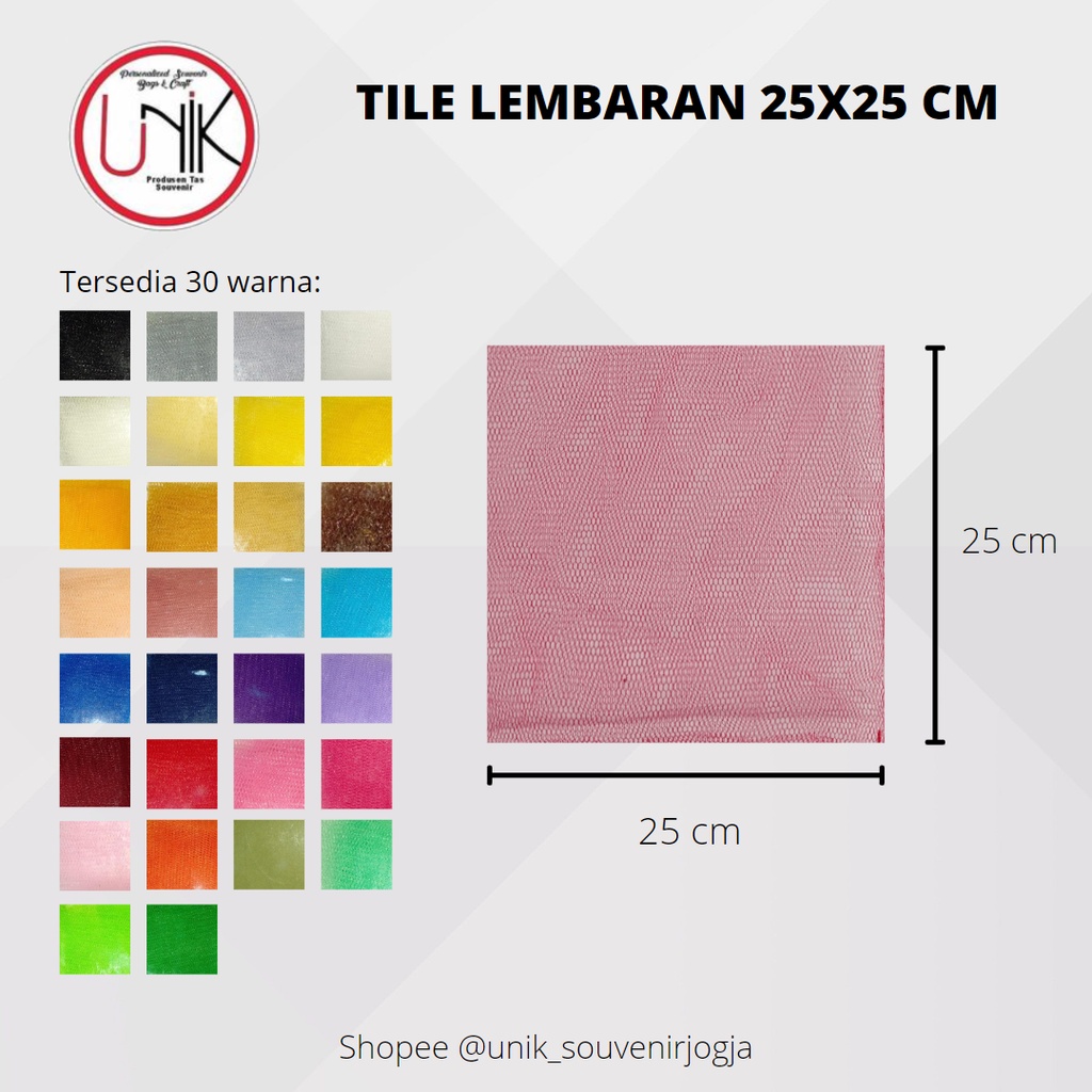 Jual Tile Lembaran 25x25 cm , kemasan souvenir tile souvenir kain tile ...