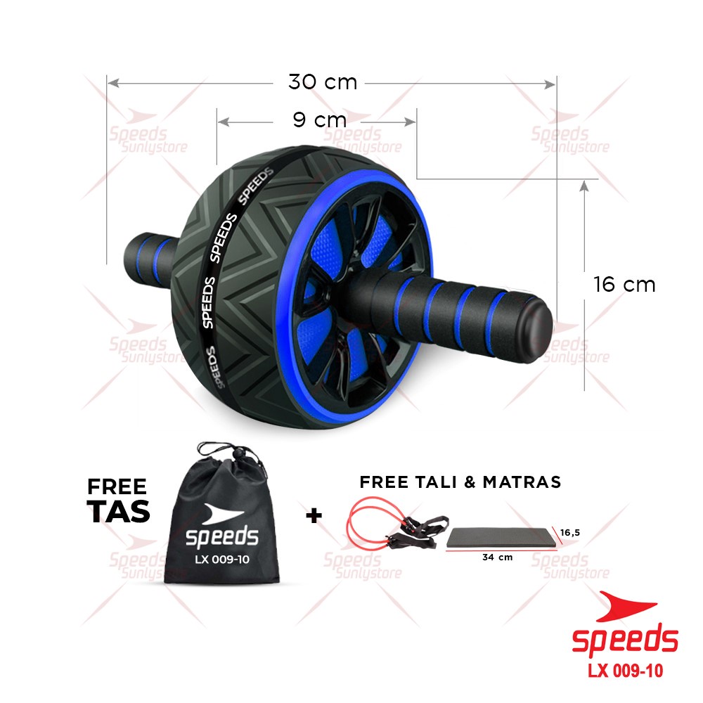 Jual SPEEDS Ab Wheel Abs Roller Roda Stabil Alat Olahraga Fitness ...