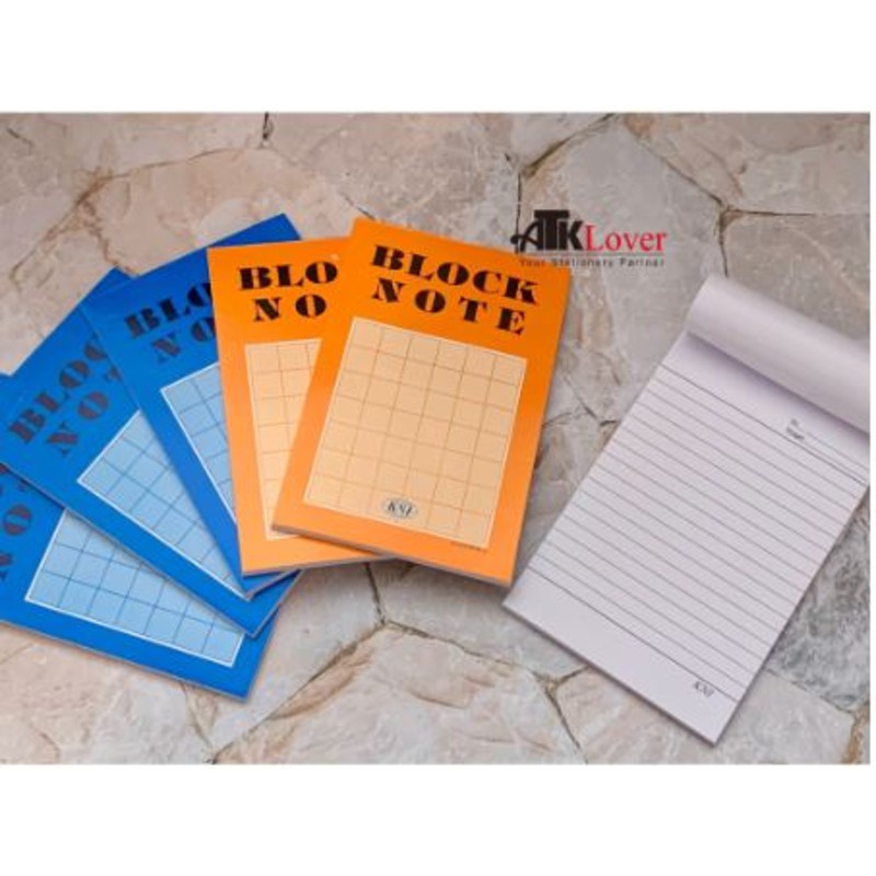 Jual (G-10) Block Note / Blok Buku Catatan Bergaris (11.5 x 16 cm - Isi ...