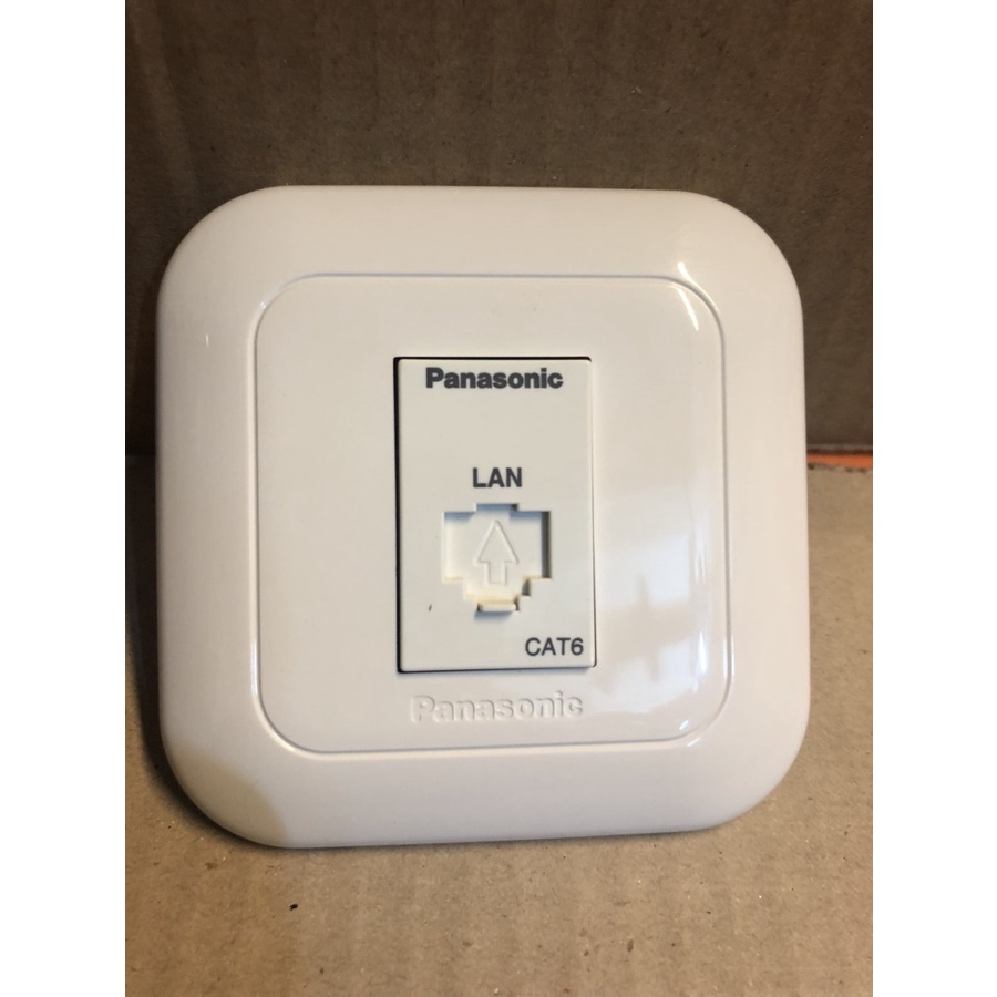 Jual Stop kontak data cat6 / outlet cat 6 panasonic + frame single 1 se ...