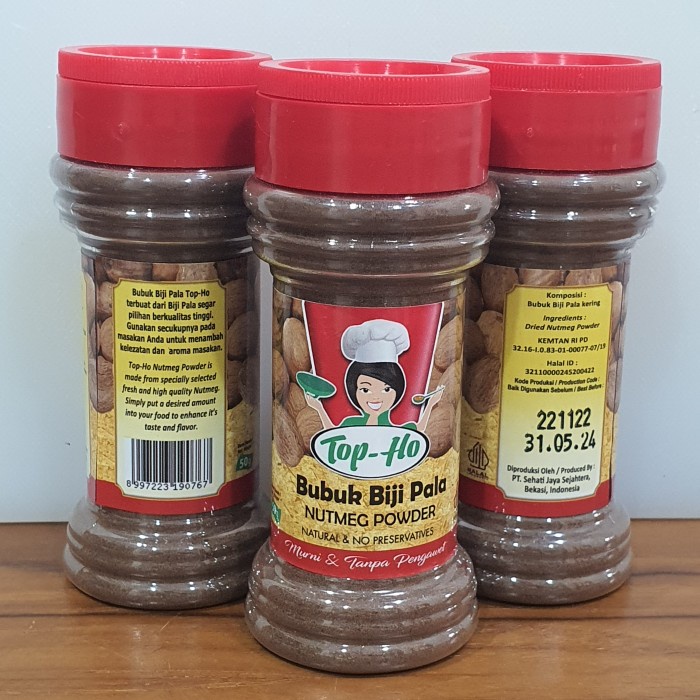 Jual TOPHO BUBUK BIJI PALA / NUTMEG POWDER 50g | Shopee Indonesia