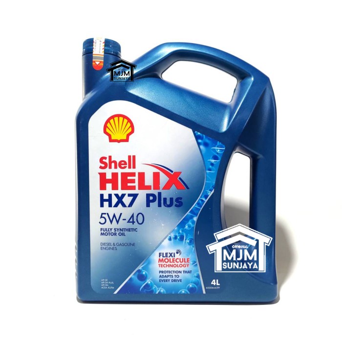 Jual OLI MESIN SHELL HELIX HX7 PLUS SAE 5W-40 4 LITER BENSIN GALON HX 7 ...