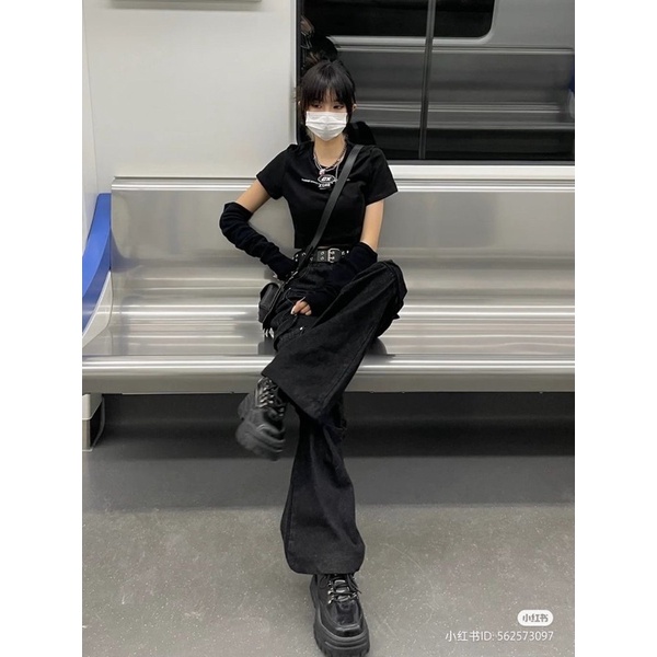 Jual ARM WARMER AESTNEEDS Acubi Y2k Streetwear Subversive Goth ...