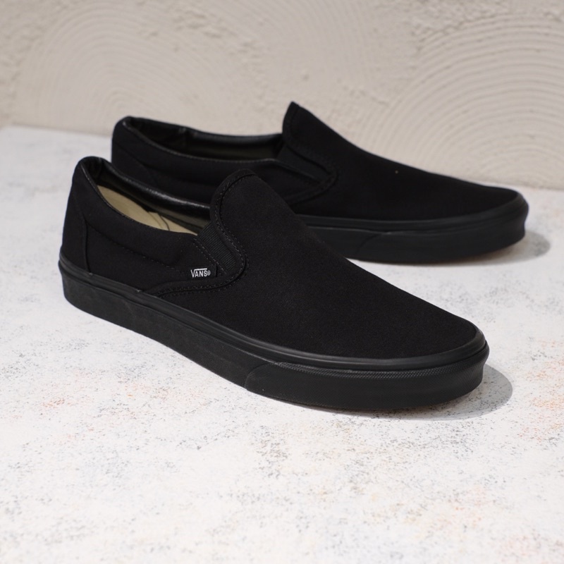 Jual SEPATU VANS SLIPON BLACK / BLACK FULLBLACK CLASSIC ORIGINAL ...