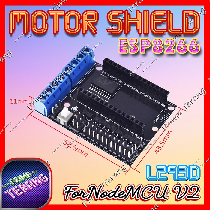 Jual Motor Shield Driver L293d For Nodemcu V2 Amica L293 Wifi Esp8266 Shopee Indonesia 3302