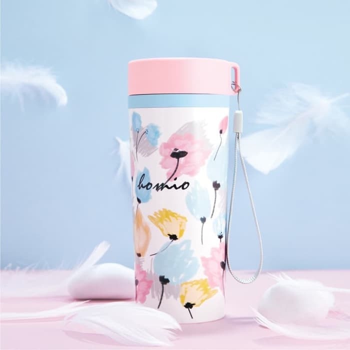 Jual Tarsla Botol Minum Keramik HM-8442 Blue Pink 250ML BPA Free ...