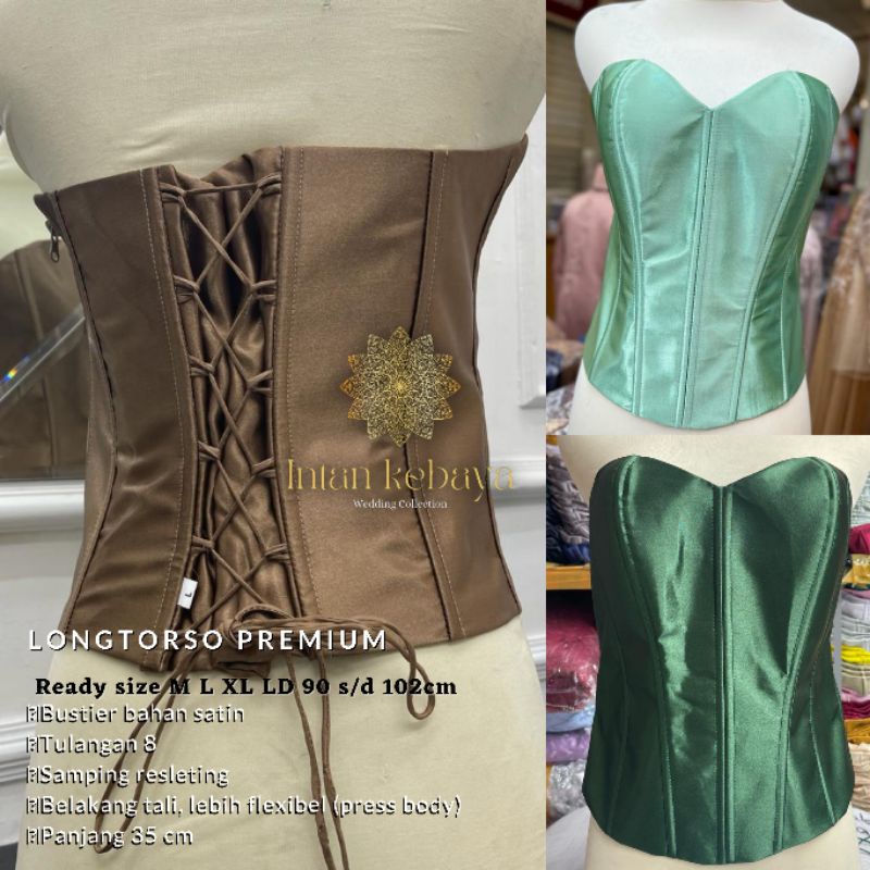 Jual Longtorso Kebaya Premium Korset Kemben Pengantin Bustier Kamisol ...