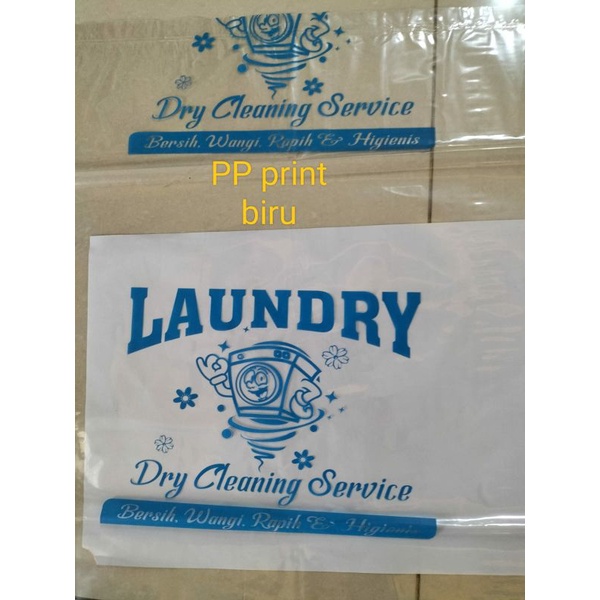 Jual plastik laundry sablon biru | Shopee Indonesia