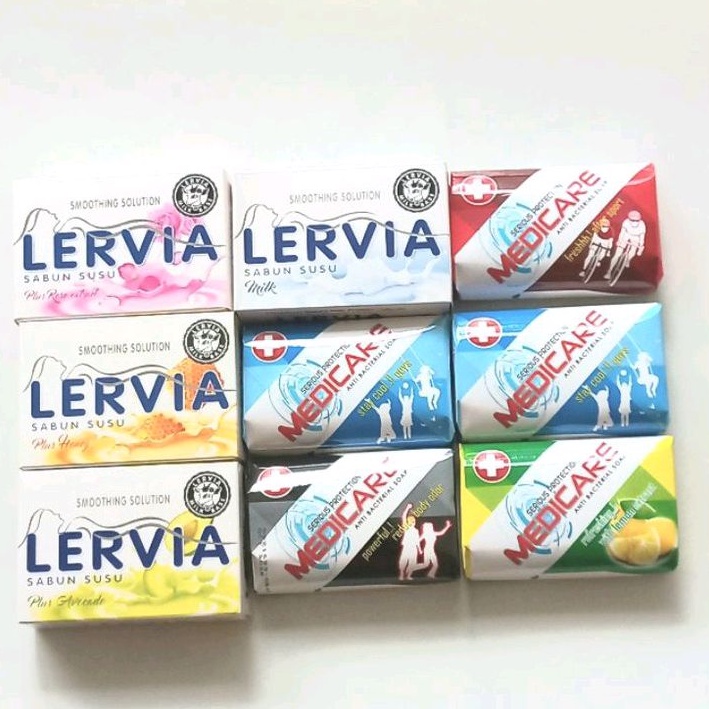 Jual Medicare,Lervia sabun mandi 90 gr | Shopee Indonesia