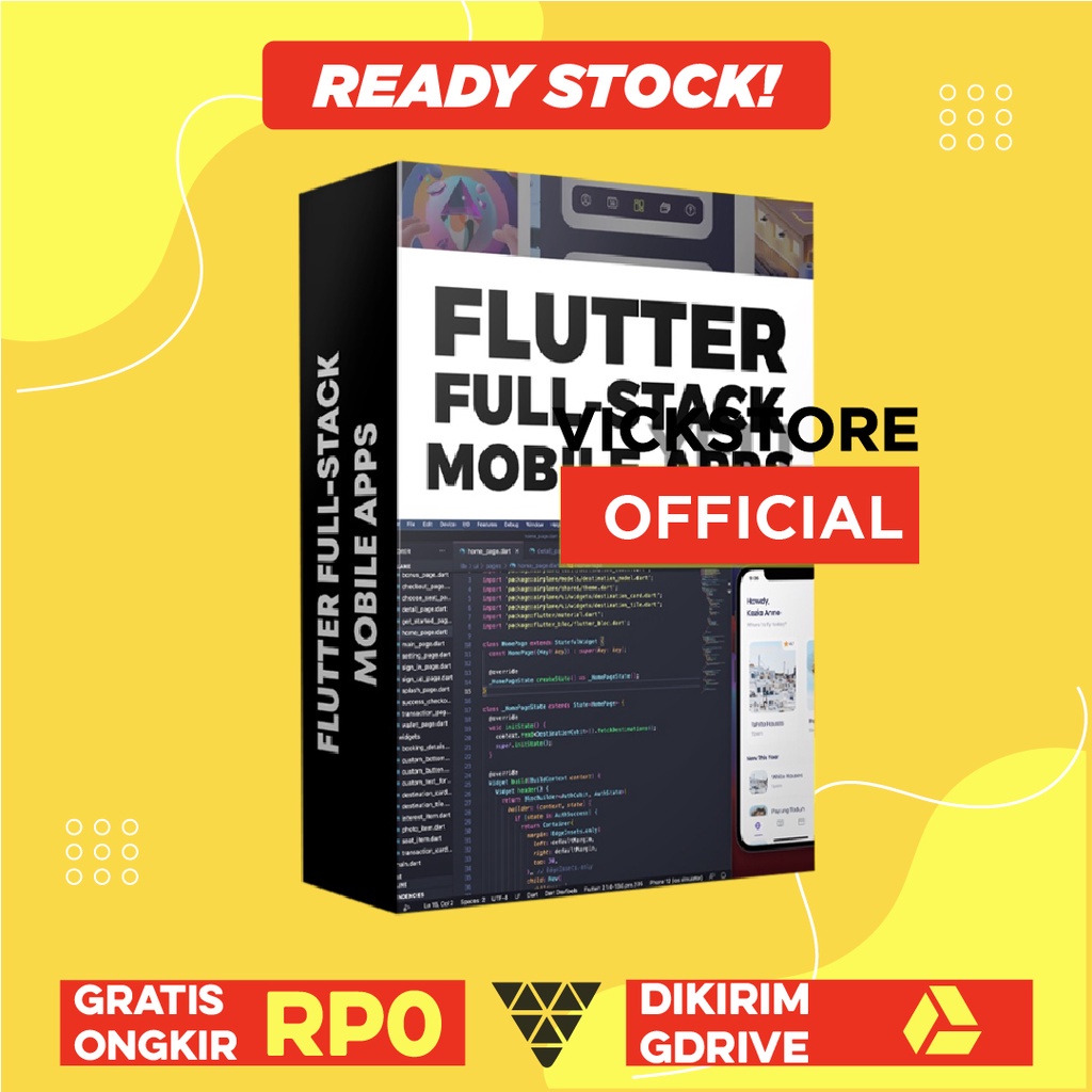 Jual FLUTTER Full-Stack BWA Mobile Apps - Study Kasus | Shopee Indonesia