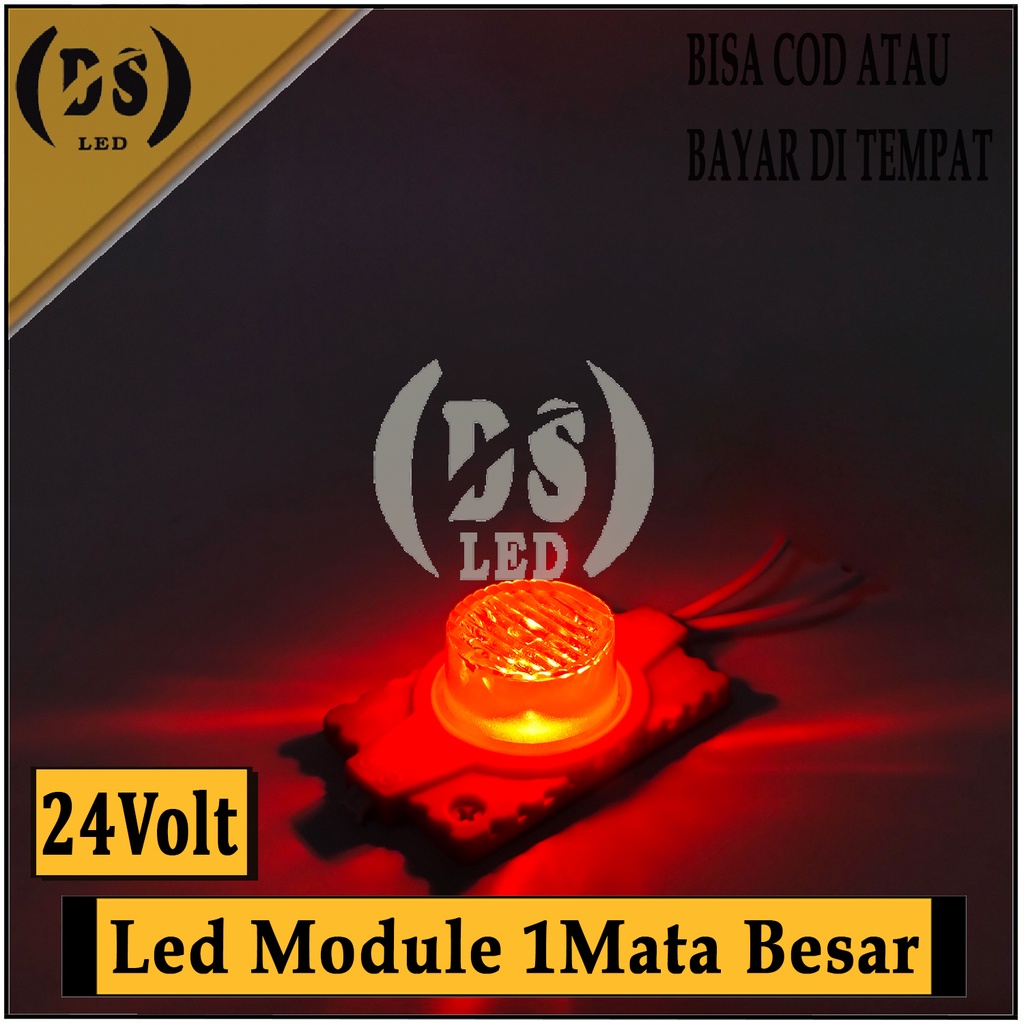 Jual Lampu Variasi Bak Truk Bus 24 Volt / Lampu LED Module 1 Mata Besar ...