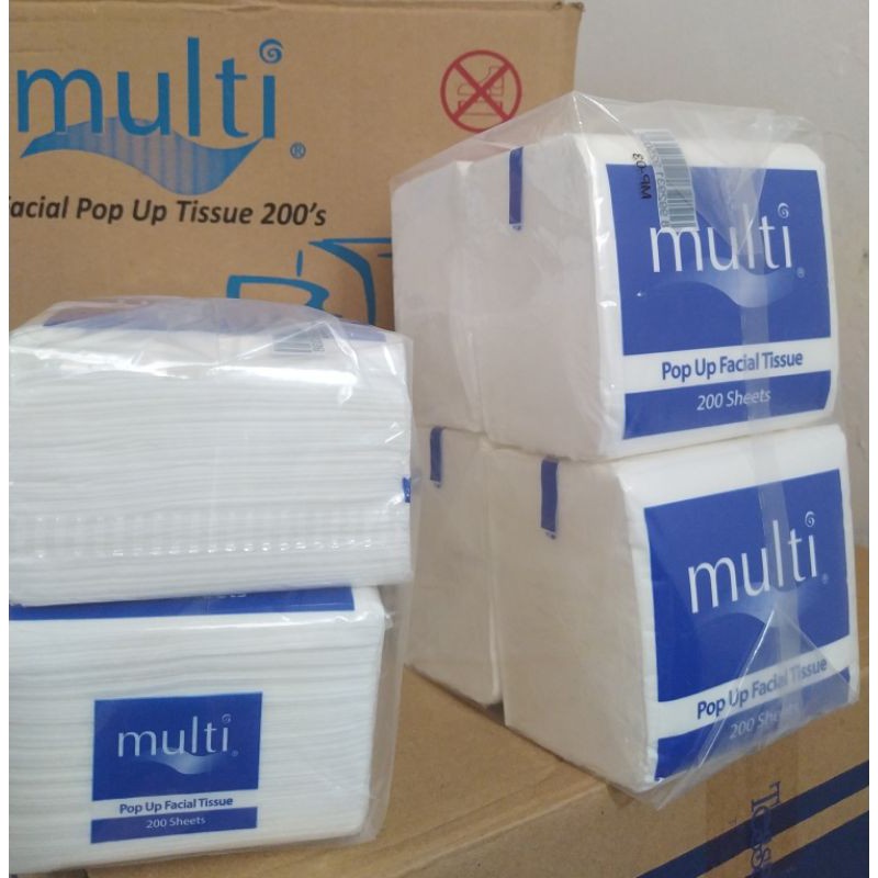 Jual {Per Pack Isi 4} Tissue MULTI POP UP 200 Sheets 2 Ply | Shopee ...