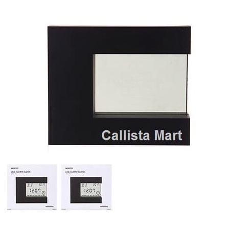 Jual Miniso Digital Transparent Lcd Alarm Clock - Jam Meja Digital ...