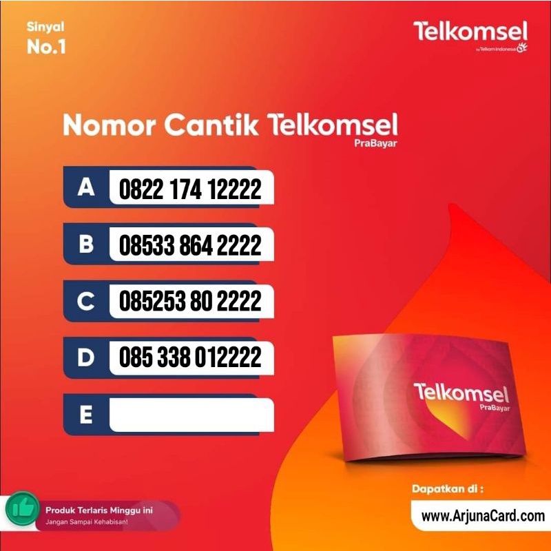 Jual Kartu Perdana Nomor cantik Telkomsel 2222 simpati as loop kwartet combo | Shopee Indonesia