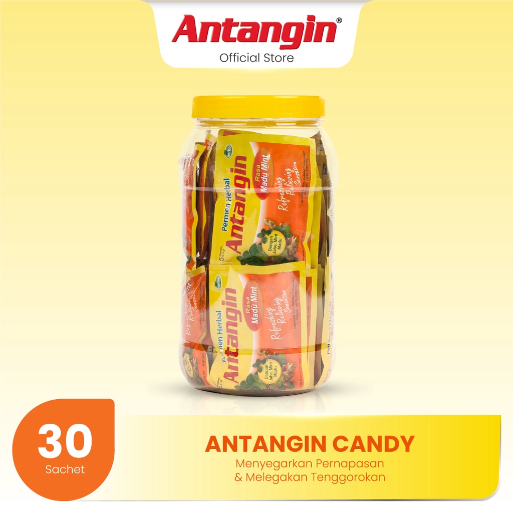 Jual Antangin Permen Herbal Toples 30 Sachet Rasa Madu Mint | Shopee ...