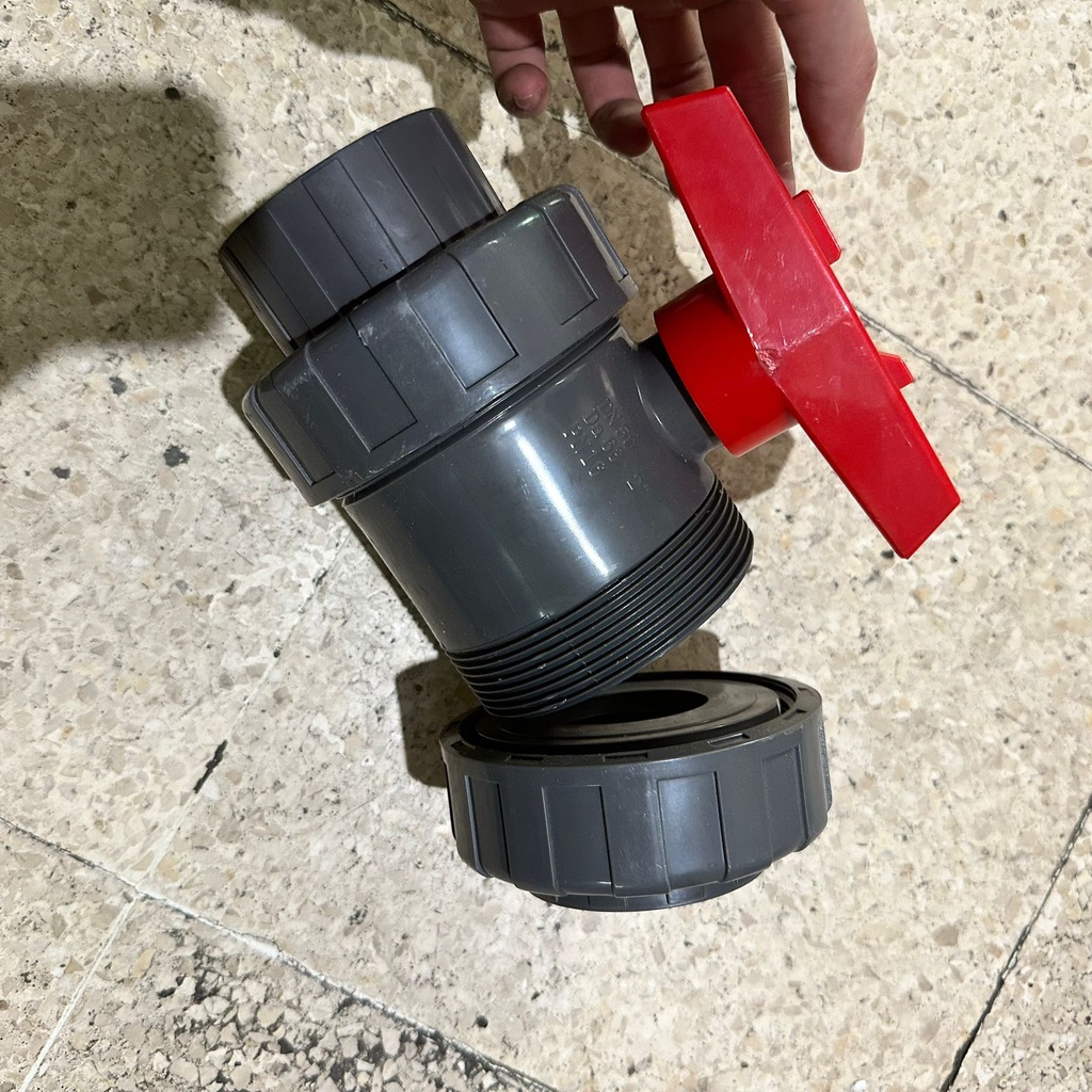 Jual Double True Union ZUKI 2 inch Ball Valve Water mur watermur PVC ...