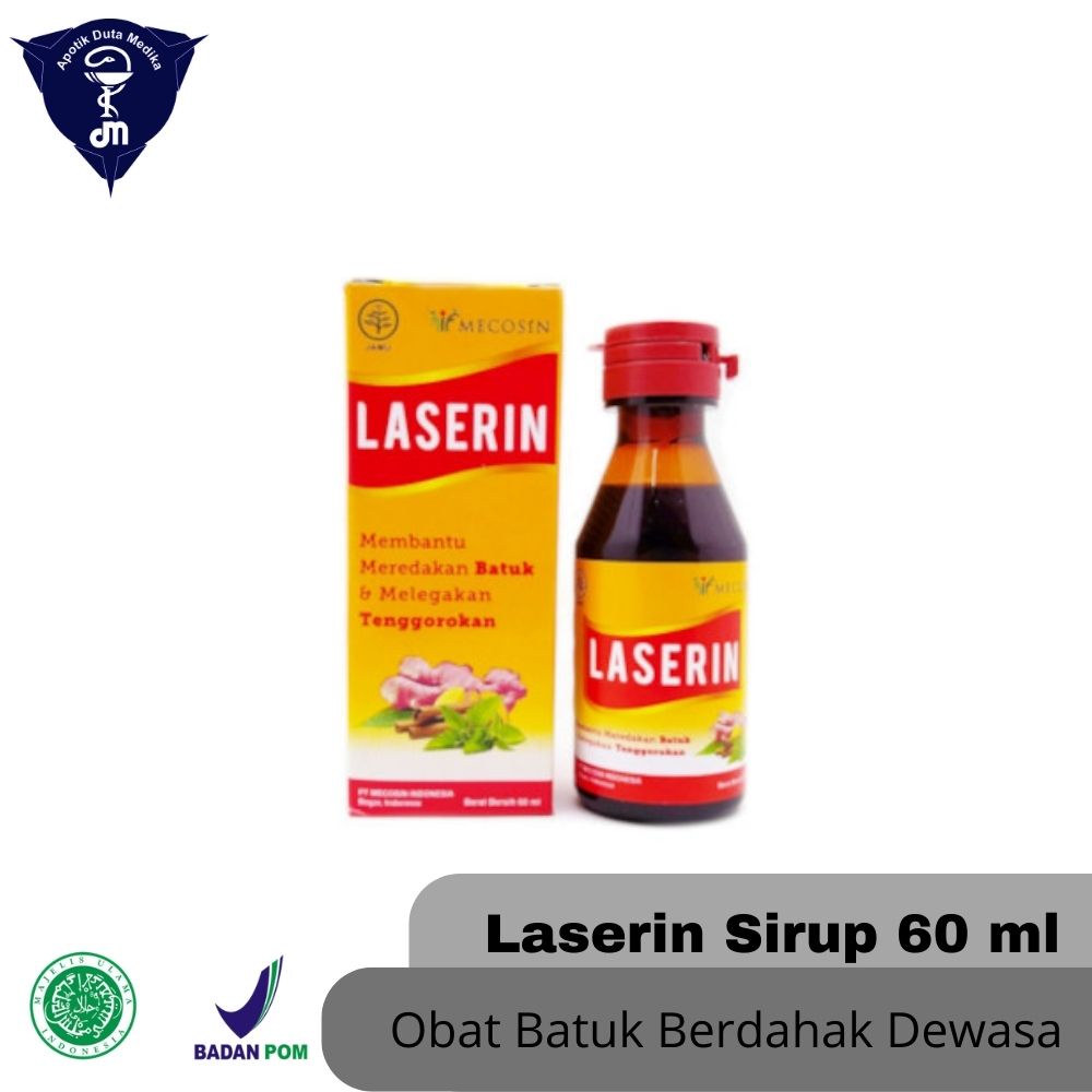 Jual LASERIN 60 ML SIRUP/OBAT BATUK DEWASA/BATUK HERBAL DEWASA ...