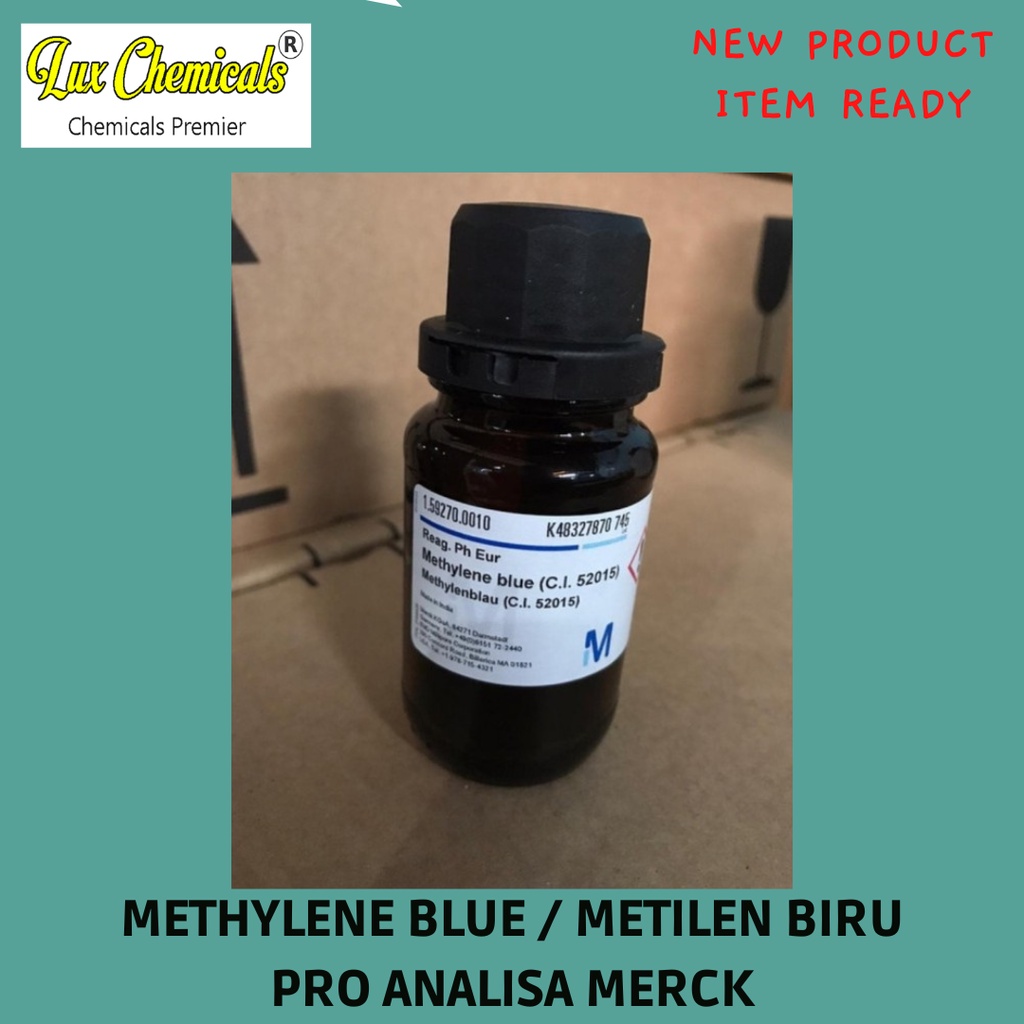 Jual ( MERCK ) Methylene Blue / Metilen Biru Pro Analisa 5 dan 10 Gram ...