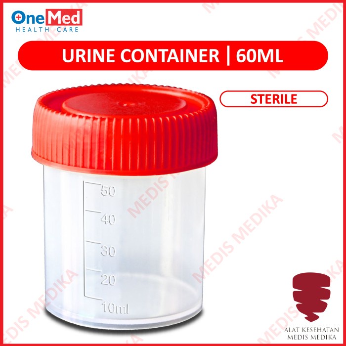 Jual Urine Container Steril 60ml Onemed Pot Urin Krim Salep Cream ...