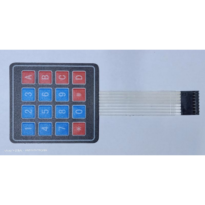 Jual KEYPAD 4x4MATRIX ARRAY 16 KEY MEMBRANE MEMBRAN SWITCH KEYPAD ...