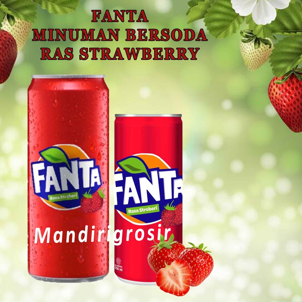 Jual Minuman Berkarbonasi Fanta * Rasa Strawberry * Minuman Bersoda ...