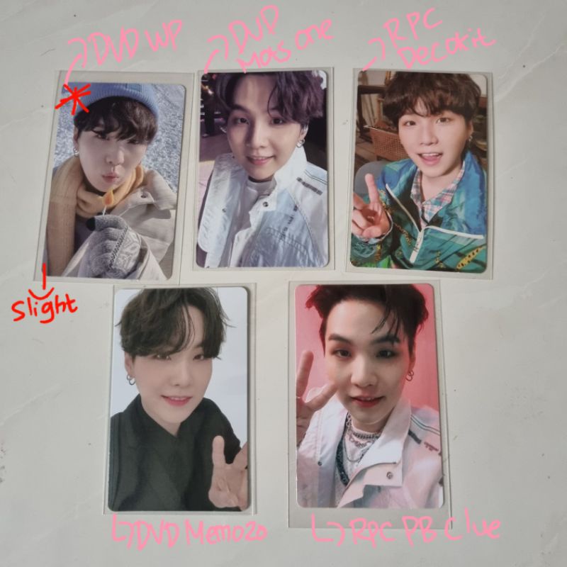Jual PHOTOCARD PC DVD PB BTS YOONGI SUGA WP WINTER PACKAGE MEMO 20 DECO ...