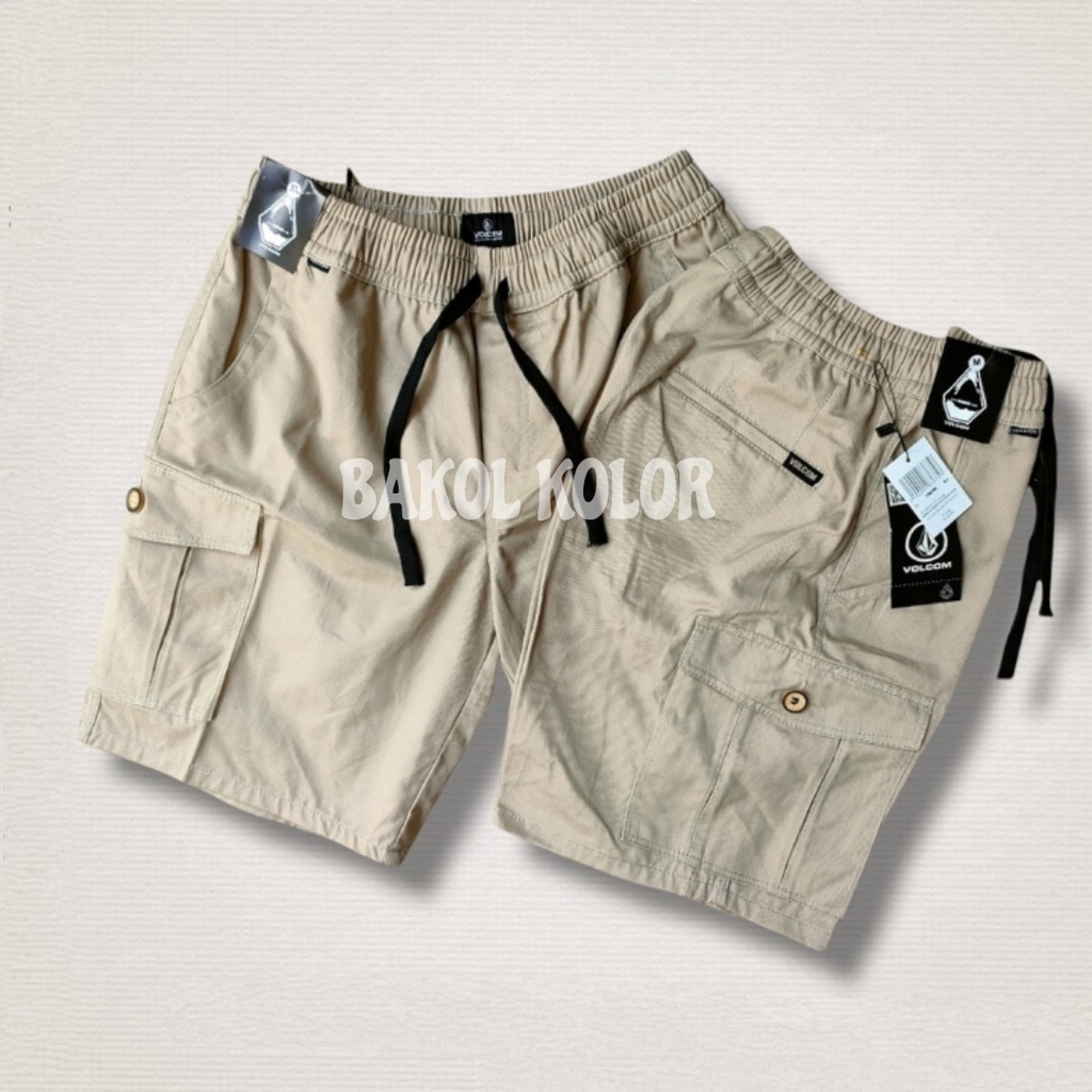 Jual BEST SELLER Celana Pendek Kargo Pria Cotton Twill Premium | Boardshort Kargo Big Size ...