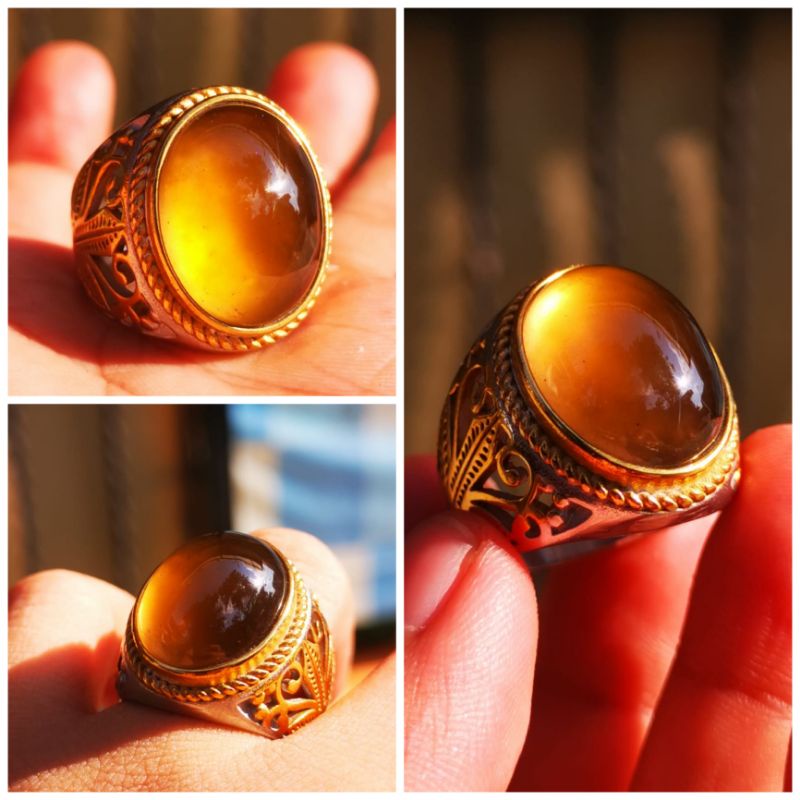 Jual CINCIN BATU AKIK NATURAL IDOCRASE BIO SOLAR RING UKIR MEWAH ...