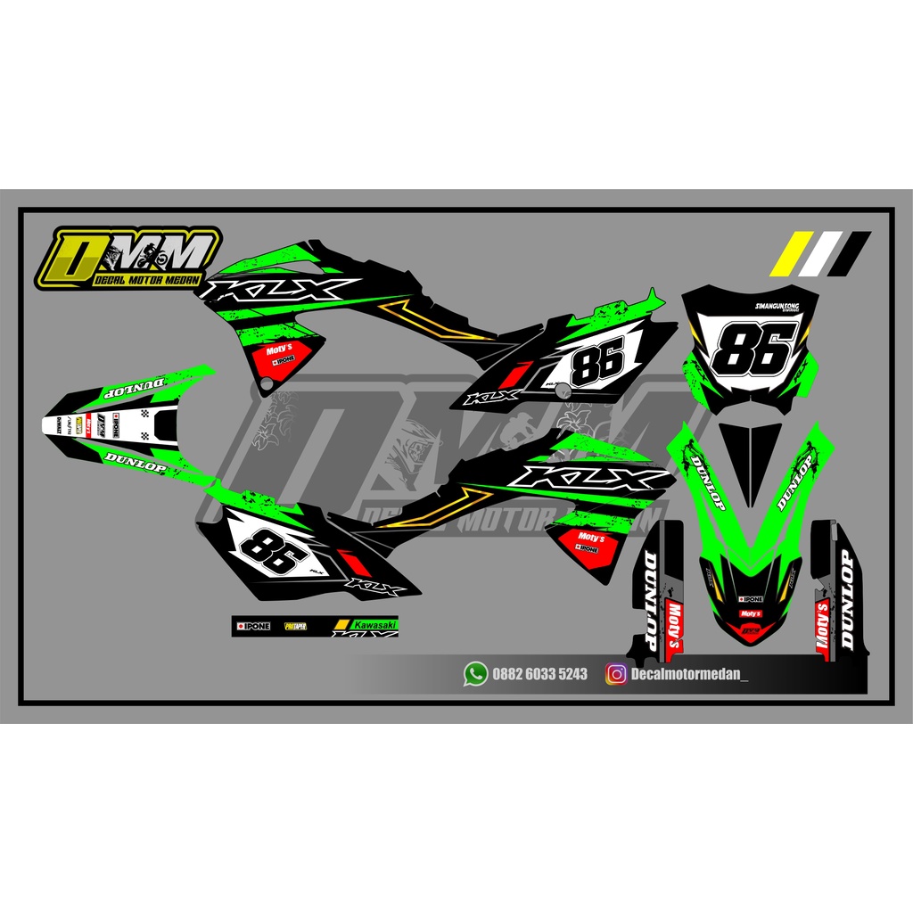 Jual DECAL STIKER- KLX- DTRACKER - GORDON - KLX OLD/S FULL BODY PREMIUM ...