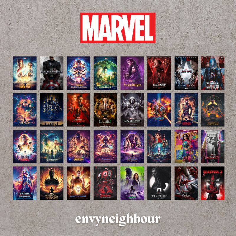 Jual Poster Dinding Marvel (Isi 32 pcs) | Shopee Indonesia