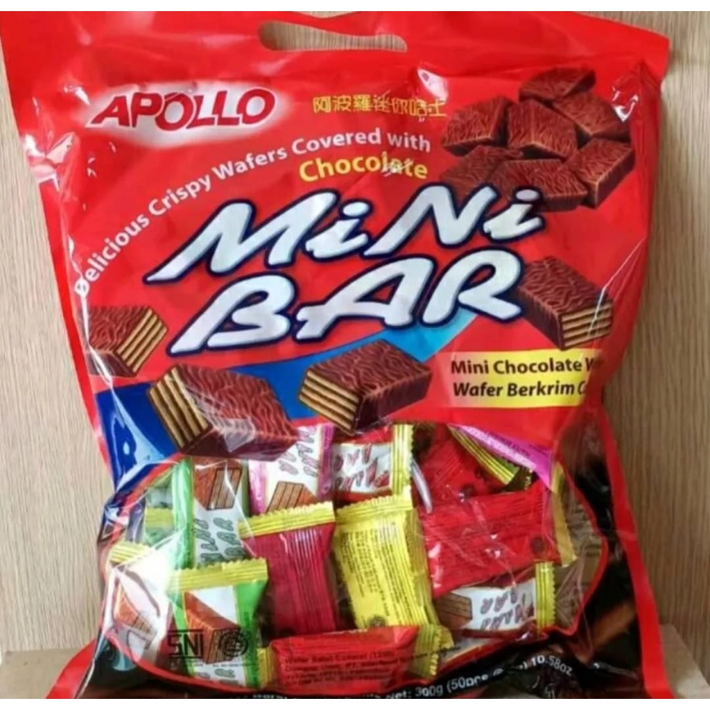 Jual Apollo Mini Bar Wafer Choco Malaysia isi 50 pcs | Shopee Indonesia