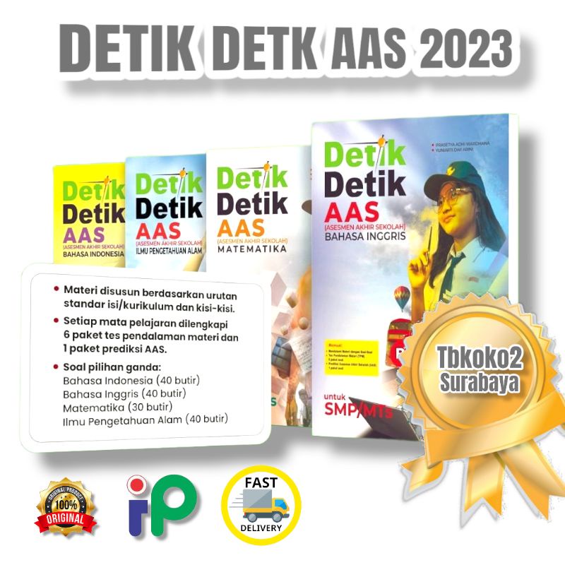 Jual BUKU DETIK DETIK AAS SMP 2023 ORIGINAL INTAN PARIWARA | Shopee Indonesia