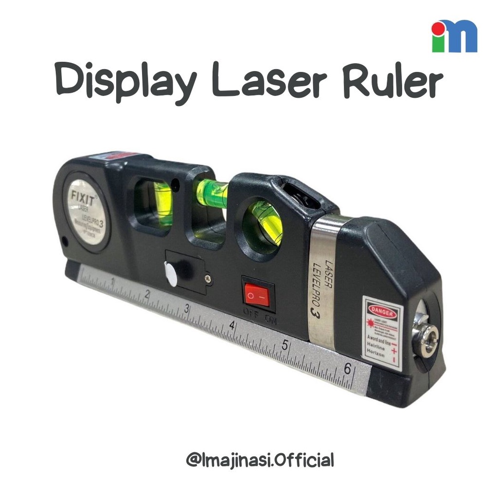 Jual DISPLAY LASER RULER - MTE Meteran Laser Waterpass Digital 4 in 1 ...