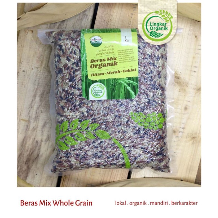 Jual Beras Mix Whole Grain Beras Mix Lingkar Organik (mix beras merah ...