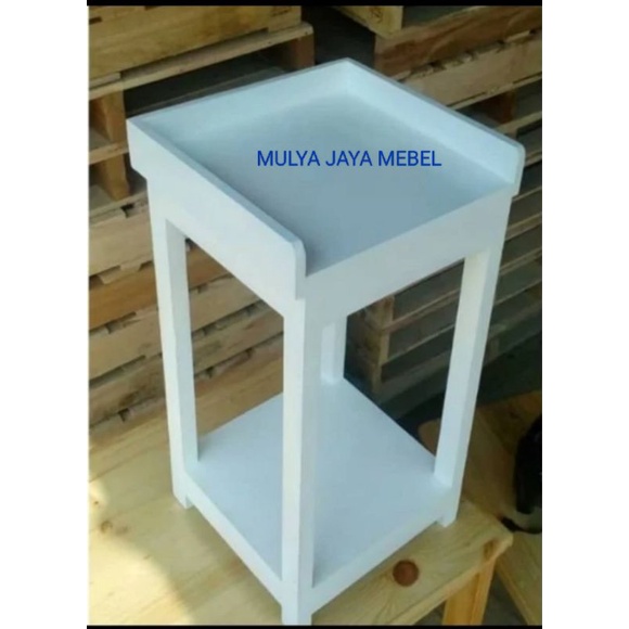Jual MEJA DISPENSER 40X40X65 FULL PUTIH | Shopee Indonesia