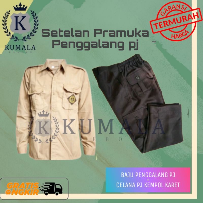 Jual Setelan Seragam Pramuka Penggalang, Baju Penggalang Panjang + Celana Kempol Karet. | Shopee ...