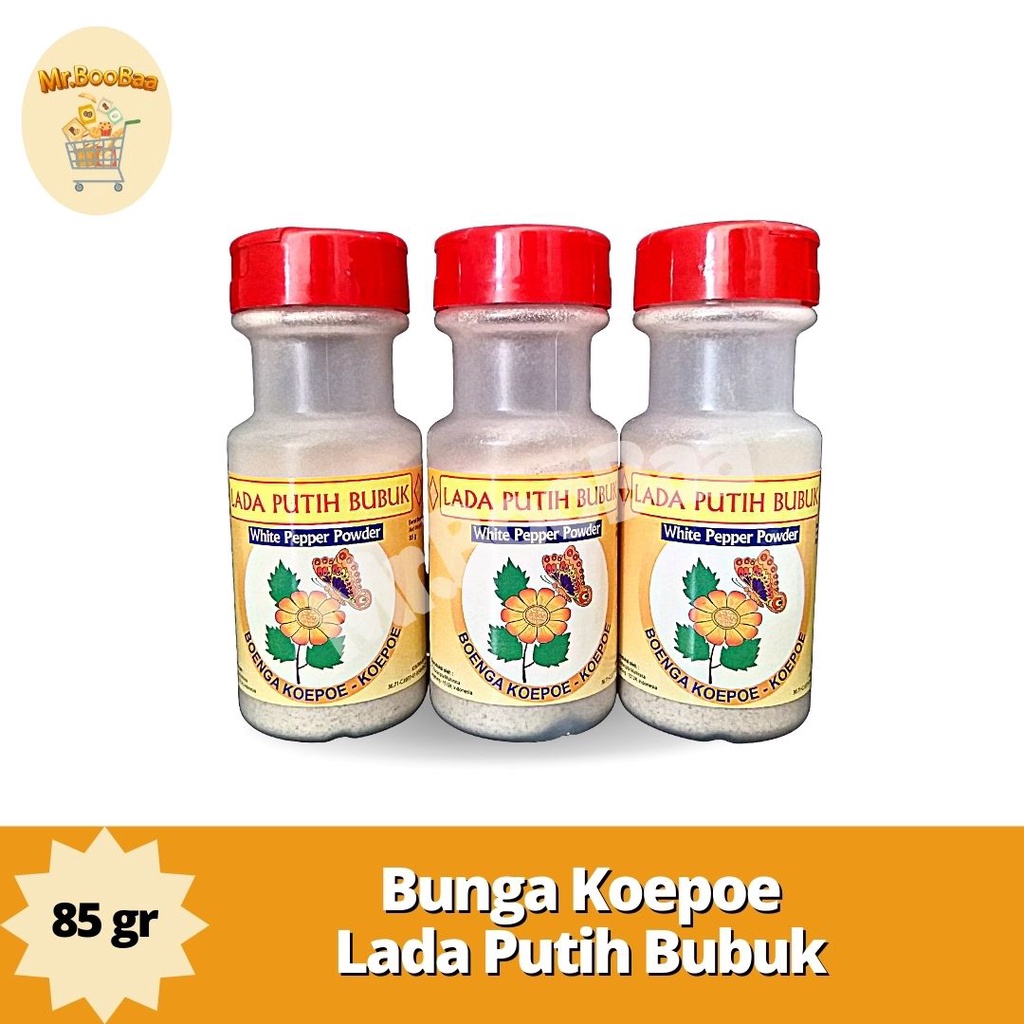 Jual Lada Putih Bubuk Bunga 85 gr - Lada Putih Bunga Koepoe Koepoe ...