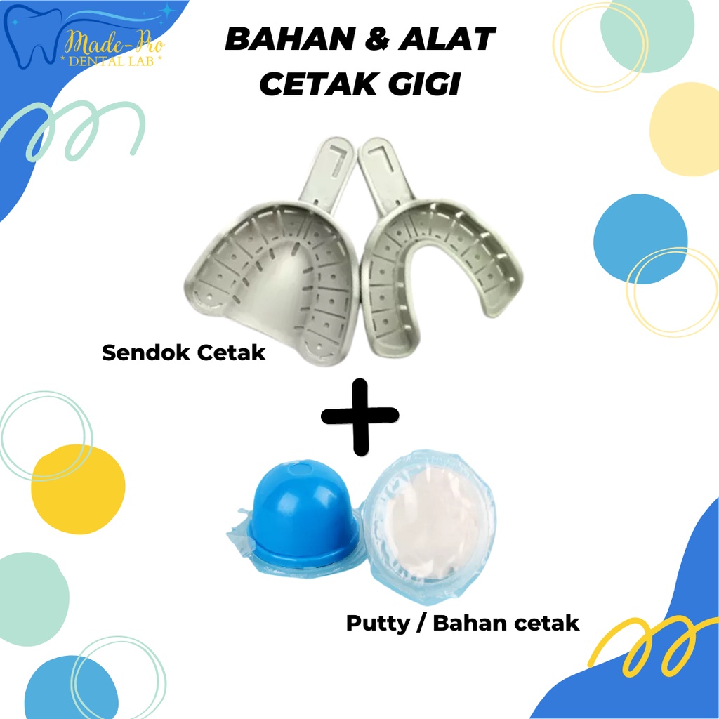 Jual Bahan dan Sendok Cetak Gigi / Dental Impression Putty Kits ...