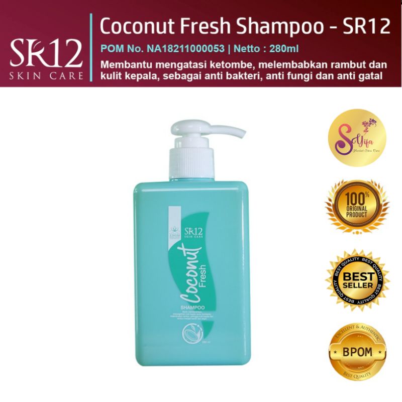 Jual COCONUT FRESH SHAMPOO SR12 / SAMPO KELAPA / SHAMPO ANTI DANDRUFF ...