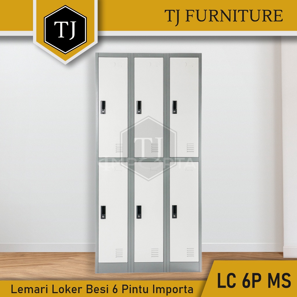 Jual Importa Loker Besi / Lemari Arsip / Locker Kantor Besi 6 Pintu / Steel Cabinet LC 6P MS ...
