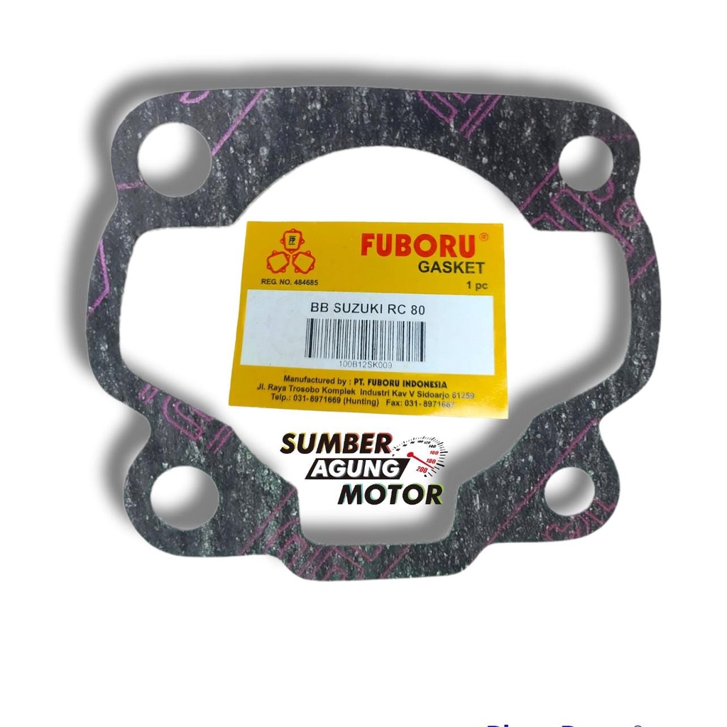 Jual PERPAK PACKING PAKING GASKET BLOK BORING BURING SUZUKI RC 80 FUBORU | Shopee Indonesia