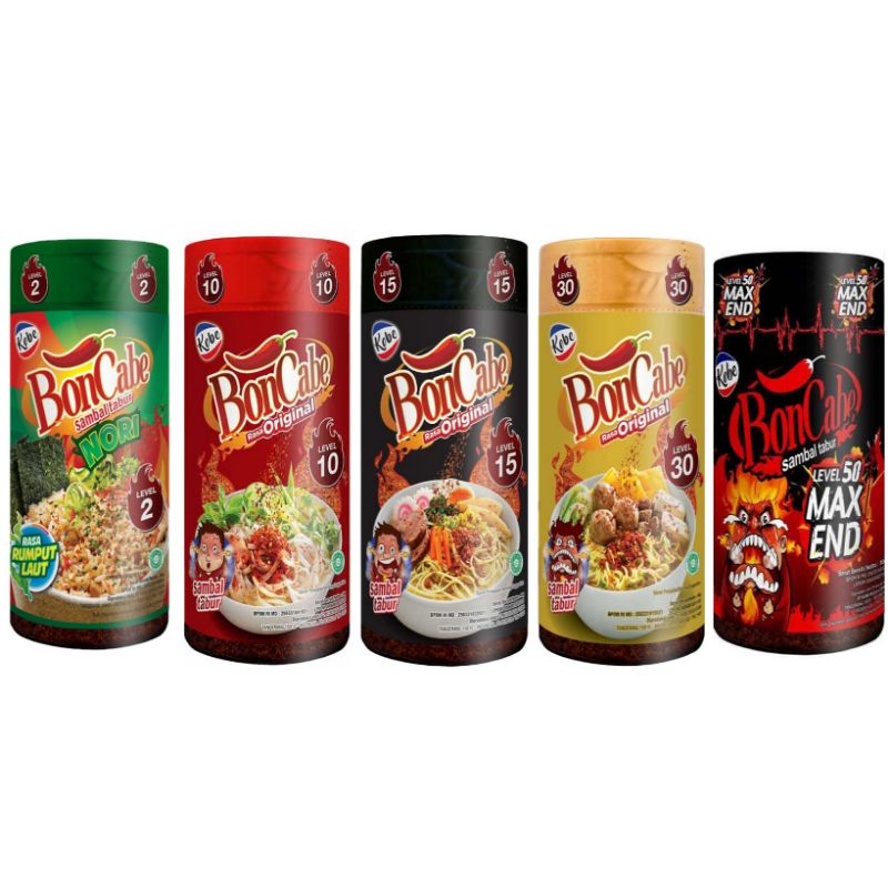 Jual 40g - Kobe Bon Cabe BonCabe Sambal cabe Tabur Nori Max End Level 3 ...