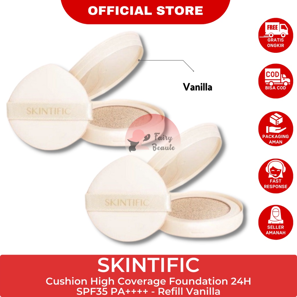 Jual SKINTIFIC Refill Cover All Perfect Air Cushion High Coverage ...