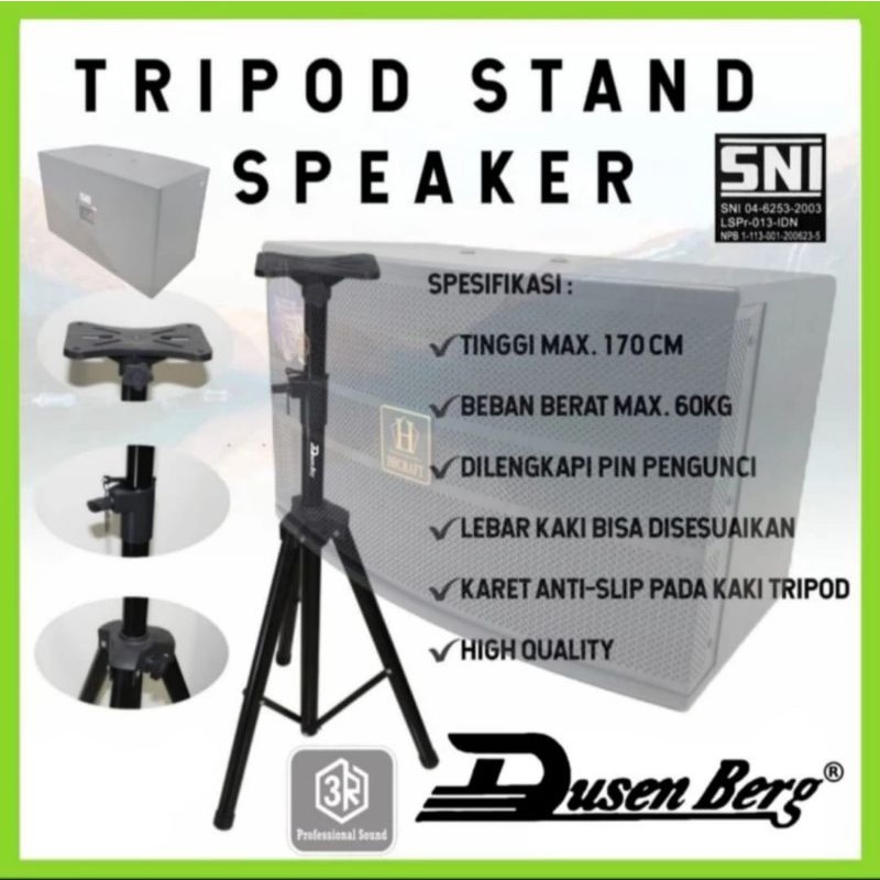 Jual Stand speaker, stand tripod stand buat speaker 8,10,12, 15 inch harga 1 pc | Shopee Indonesia
