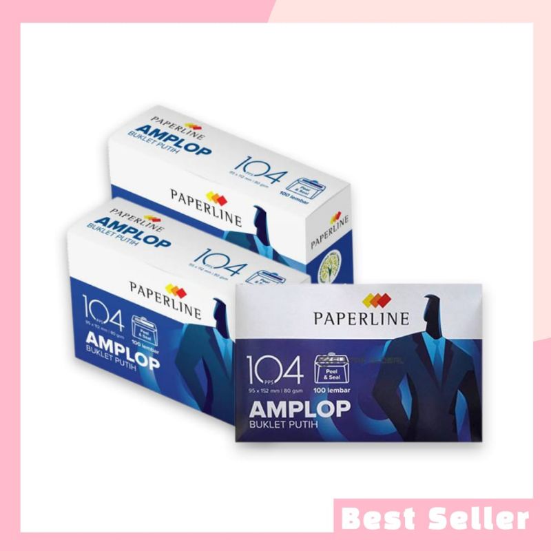 Jual Amplop Putih Polos Paper Line 104 1 Pack Isi 100 Lembar | Shopee Indonesia