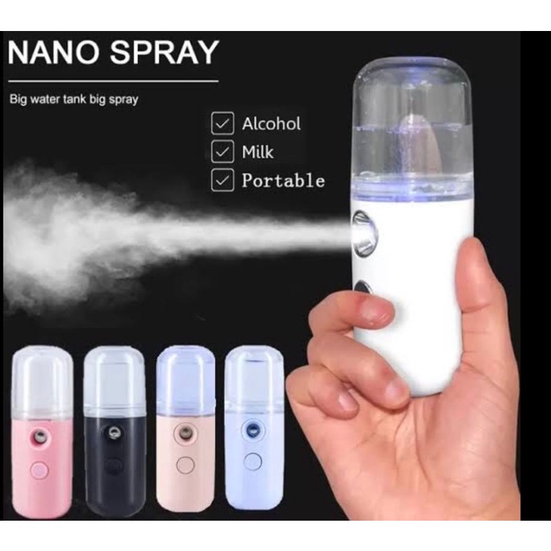 Jual Nano Mist Spray Wajah Pelembab Moisturizing Water Uap Alat Semprot Wajah Mini Portable ...