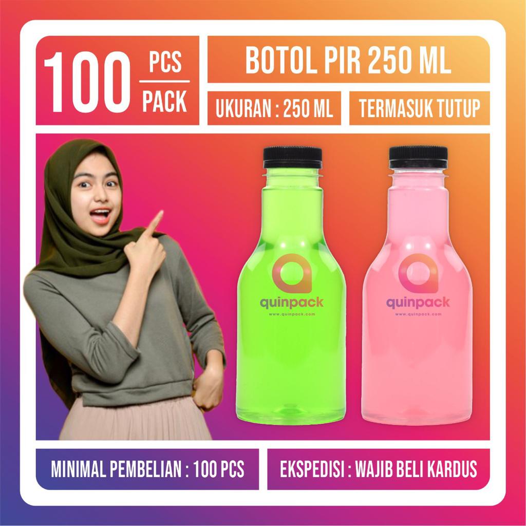 Jual Botol Plastik Pir 250 ML - Botol Almond Pir 250ML - Minum Murah ...