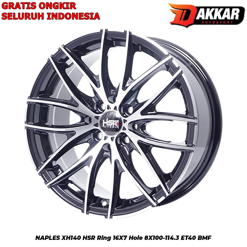 Jual Velg Two Tone Ring 16 HSR NAPLES Lebar 7 Velg Mobil Jazz Yaris Kia ...