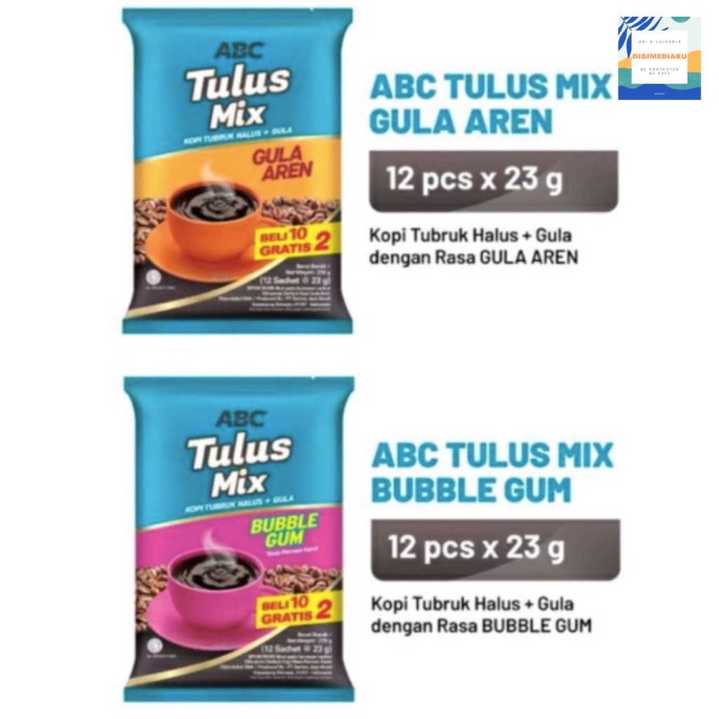 Jual KOPI ABC TULUS MIX KOPI TUBRUK KOPI ABC TULUS MIX Renteng | Shopee ...